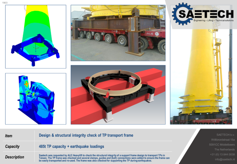1903 - SPMT TP Transport frame - Saetech