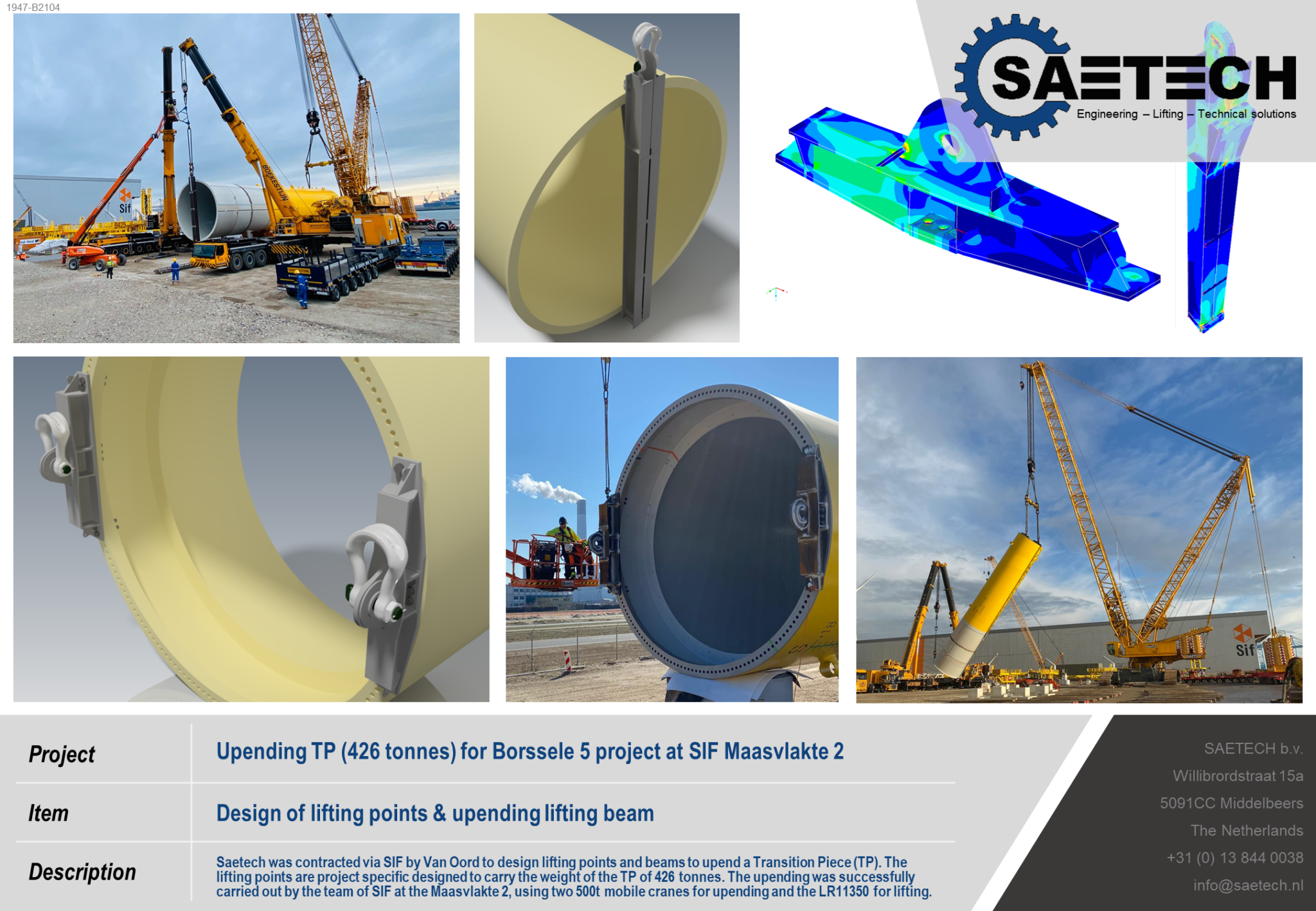 1947 - TP Upending tools & beams - Saetech