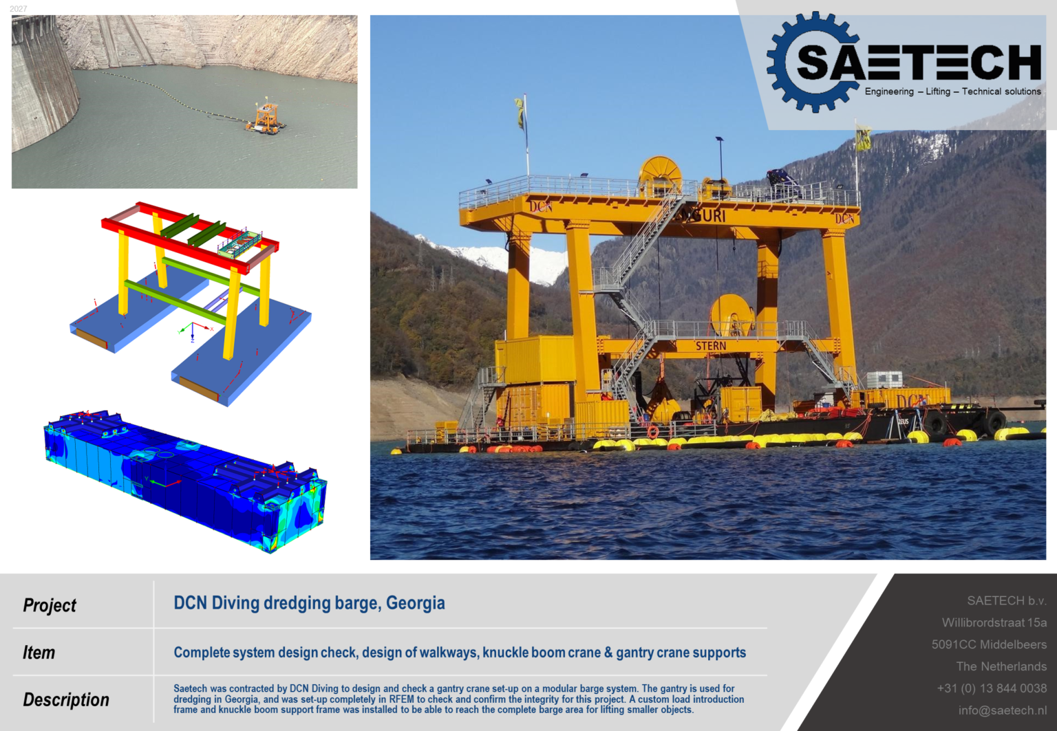 2027 Dredging barge design - Saetech
